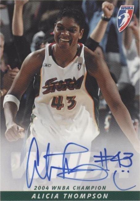 2005 Rittenhouse WNBA - Autographs WNBA Champion Alicia Thompson (AU ...