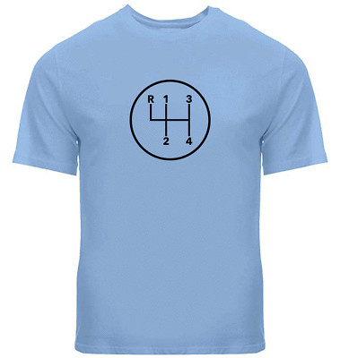 Manual Transmission Gears Shift Pattern 4 Speed Stick Shirts Mens Tee T ...