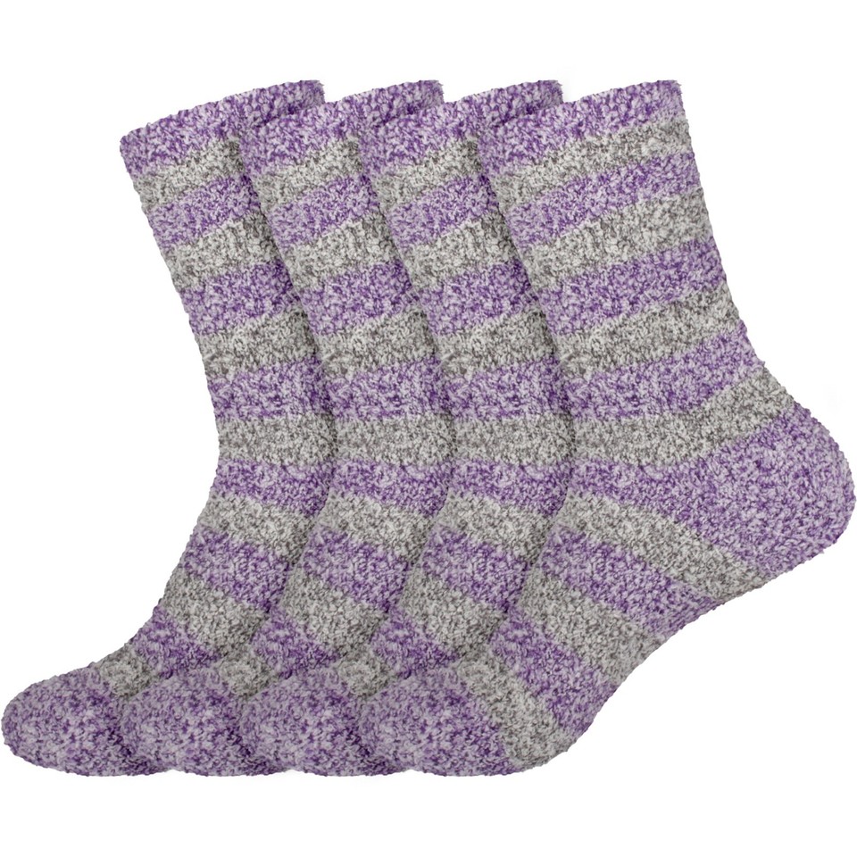 Chirpy Socks - Women's Soft Fuzzy Warm Cozy Striped Fuzzy Socks | eBay