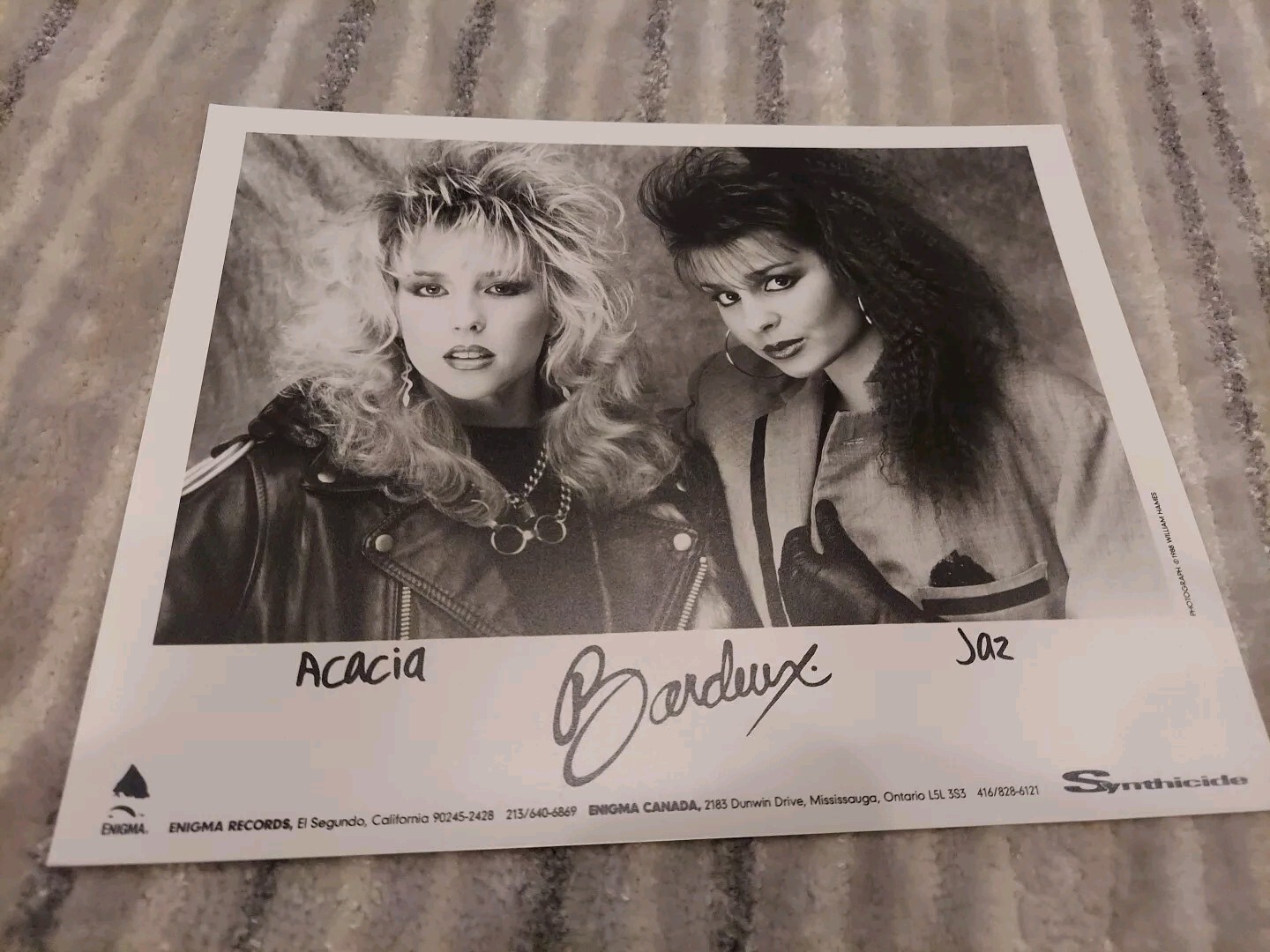 BARDEUX Band Press Photo 8x10 Vintage Music Publicity Promo | eBay