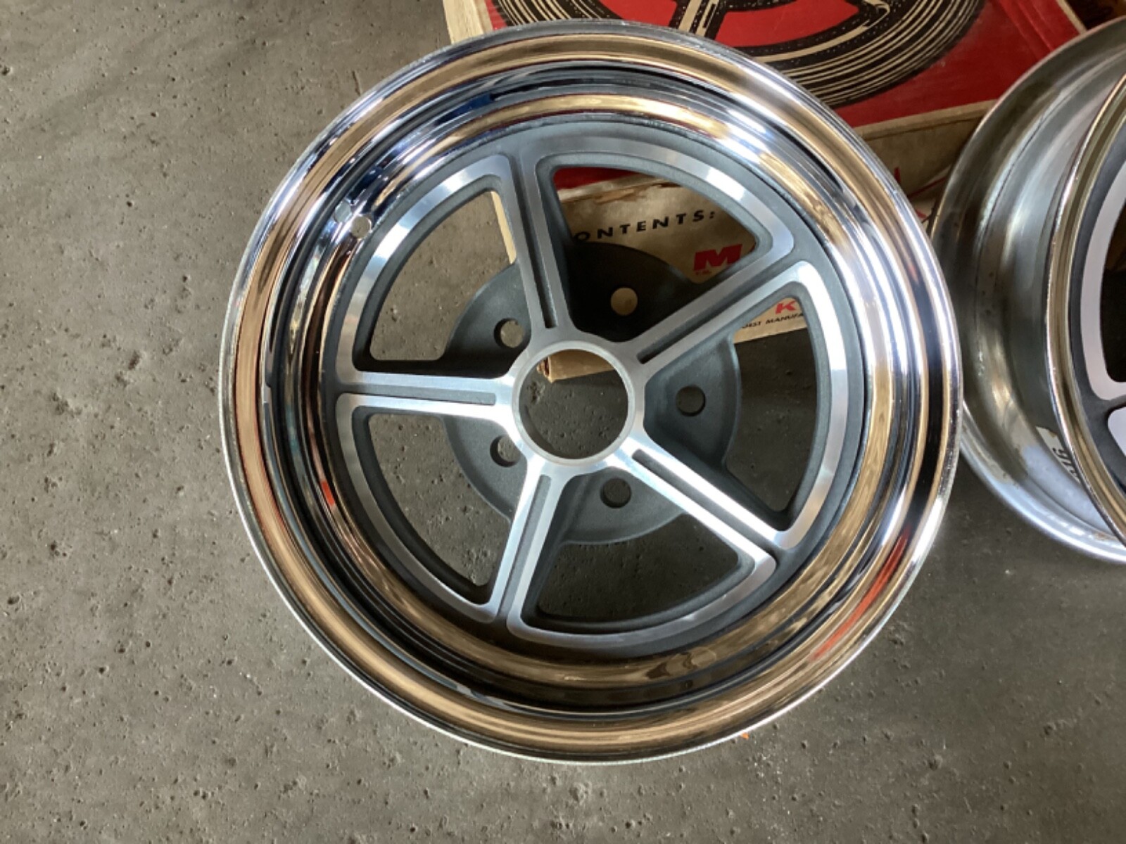 1966 Kelsey-Hayes Magstar I 14x6 5 Spoke Wheels Rims | 5x120.65 Bolt ...