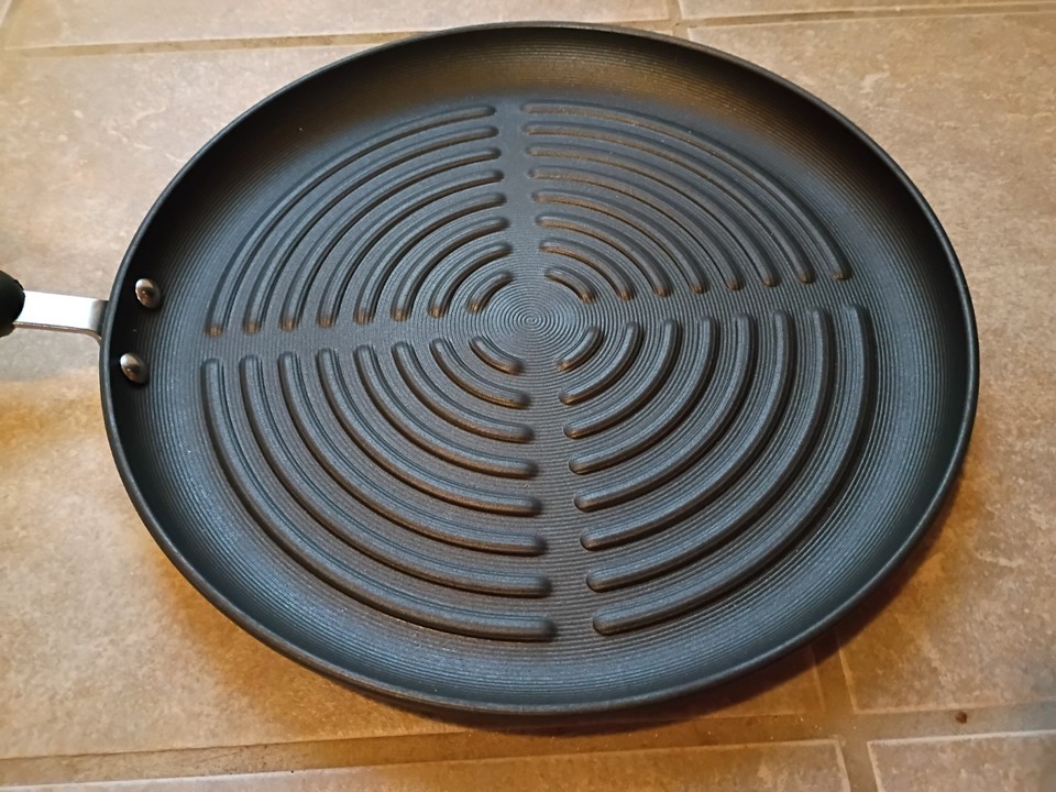 Circulon 12" Pan Non Stick Hard Anodized Circular Flat Skillet Griddle ...