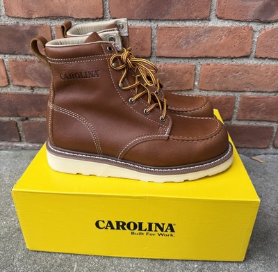 Carolina Men's AMP MX 6" Steel Toe Moc Toe Wedge Work Boots CA7563 Size ...