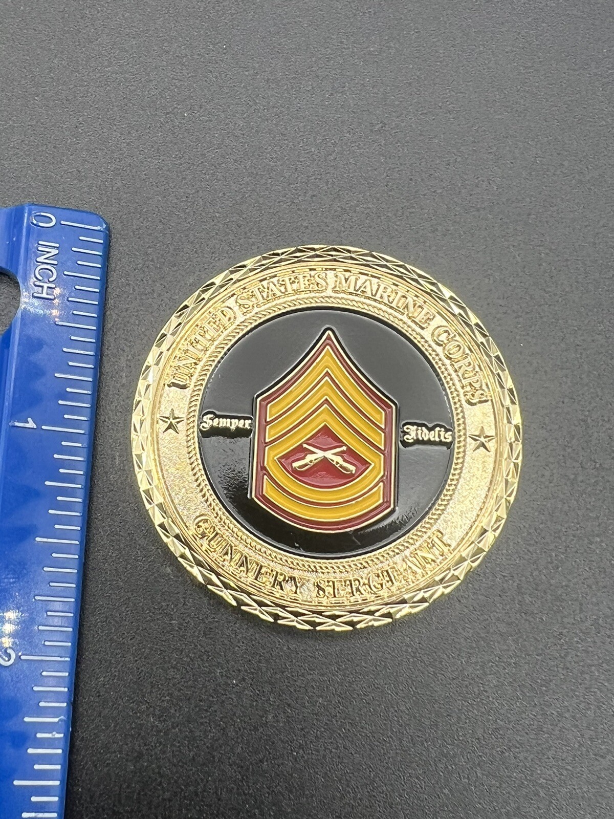 USMC Gunnery Sergeant E7 Collectible Coin Marine Corps Challenge Coin ...