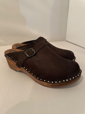 Troentorp Black Suede Clogs - Womens Size 38 | eBay