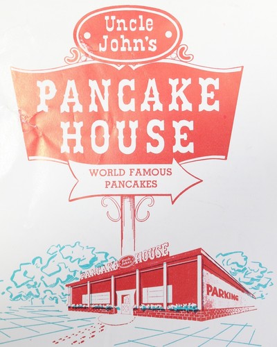 1957 Uncle John's Pancake House Menu California World Famous Pancakes ...