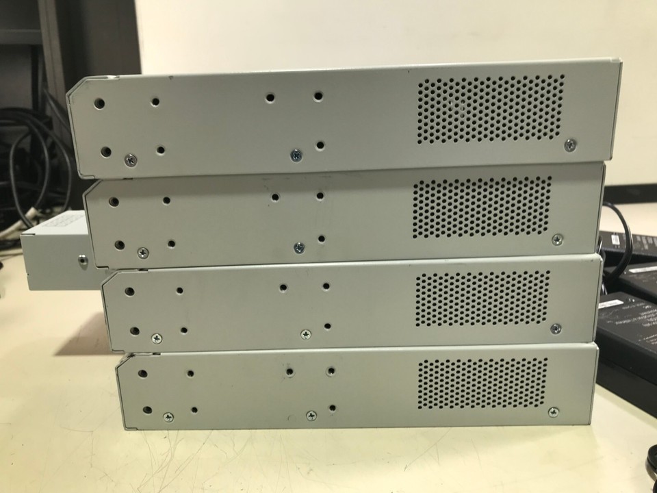 LOT OF 4: ADTRAN NETVANTA 818 1200637 NETWORK ROUTER W/ AC + 1 8 PORT ...