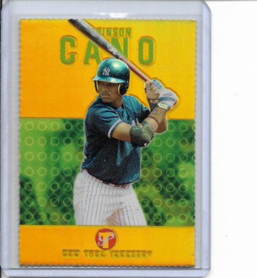2003 Topps Pristine Robinson Cano Gold Refractor Rookie 13/69 #179 NM ...