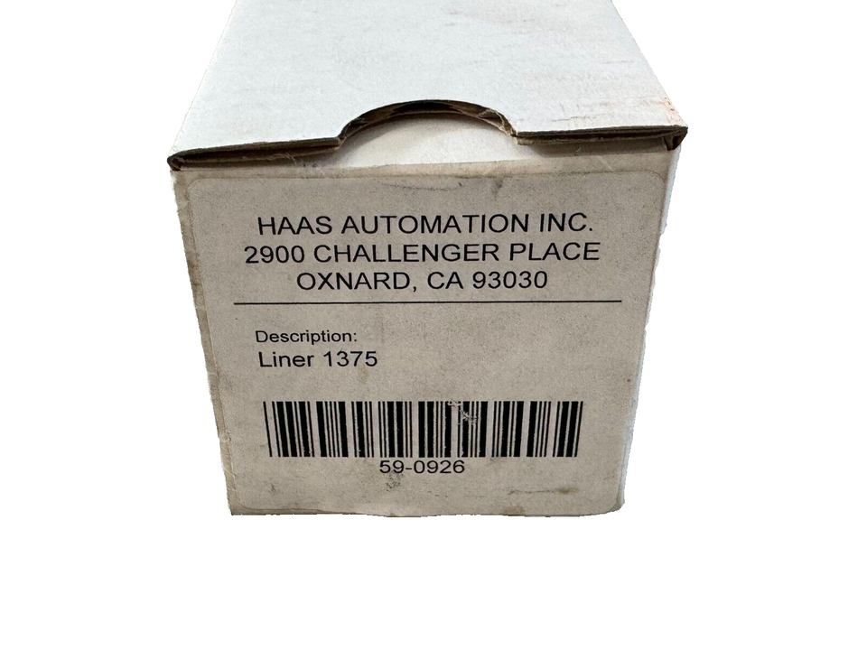NEW HAAS AUTOMATION 59-0926 EXTRUDED SPINDLE LINER 1375 590926 1-3/8 ...