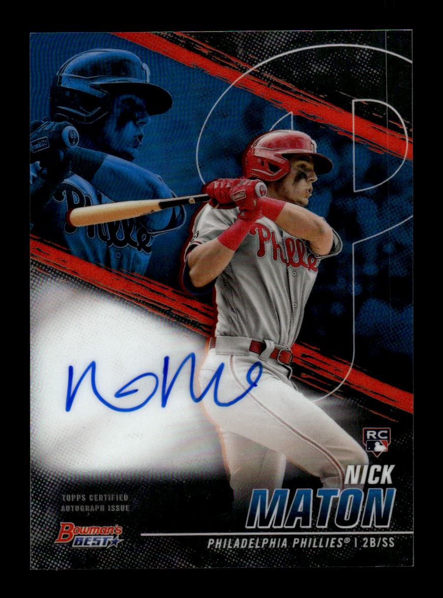 2021 Bowman's Best Baseball Nick Maton #B21-NM RC Best of 2021 ...