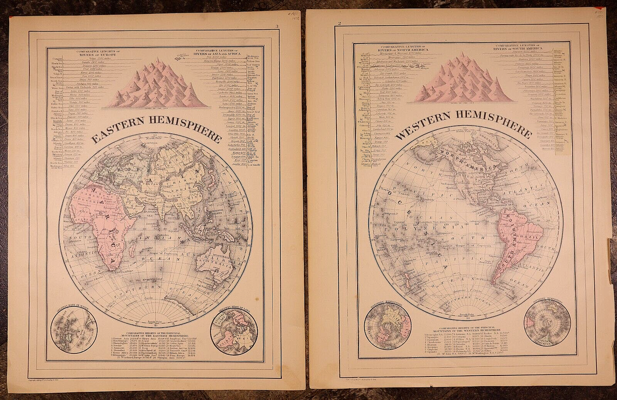 Eastern Hemisphere Map Labeled With Rivers Items Similar To Eastern