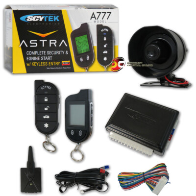 Scytek Astra A777 Car Pager Alarm System With Keyless Entry + LCD 2-way ...