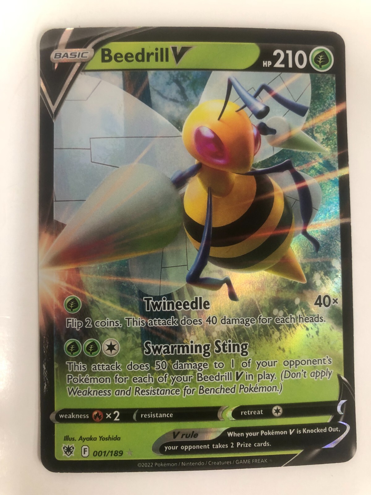 Pokemon Beedrill V SWSH10 Astral Radiance 2022 NM 001/189 - Box 1 | eBay