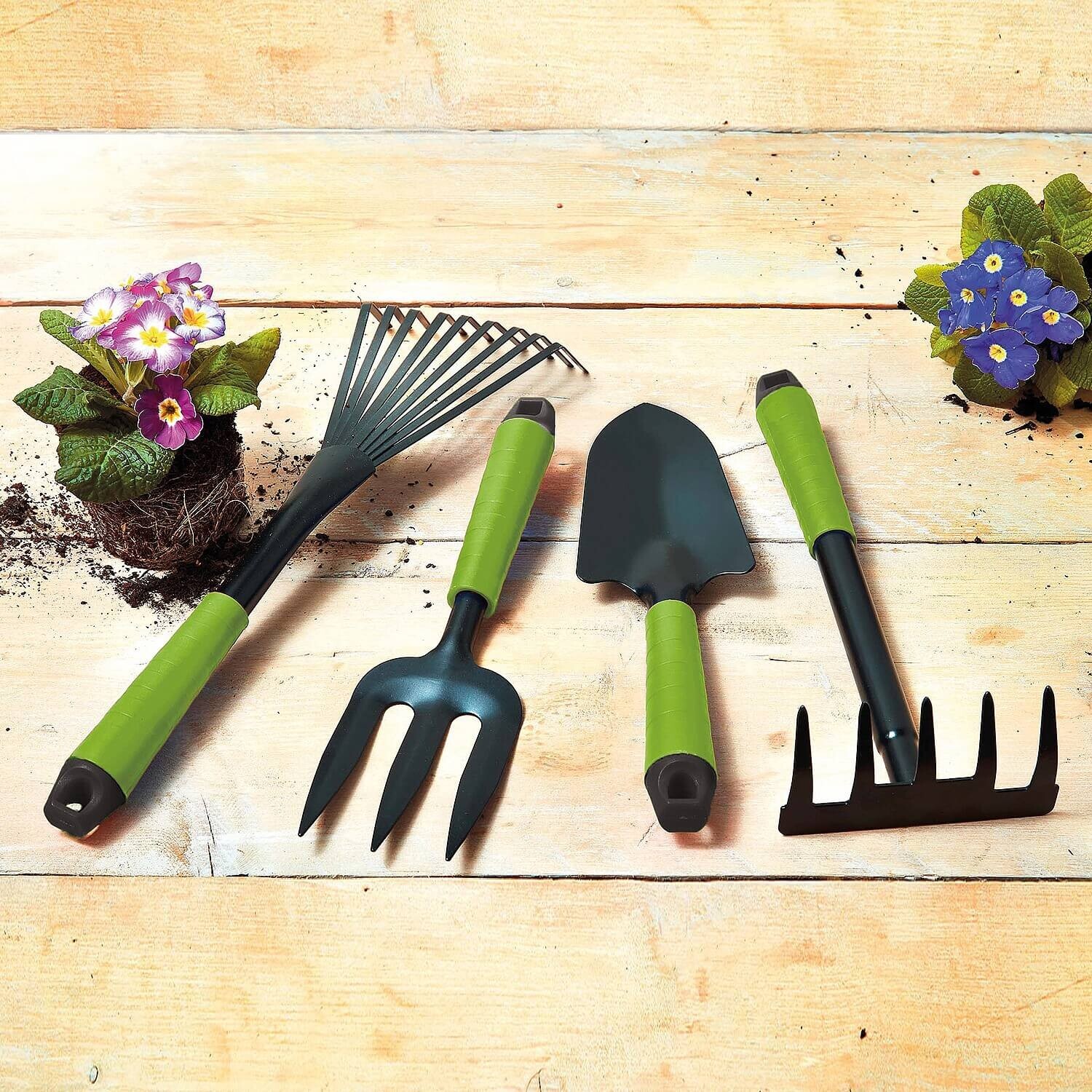 4-Piece Long Handled Garden Tool Set | eBay UK