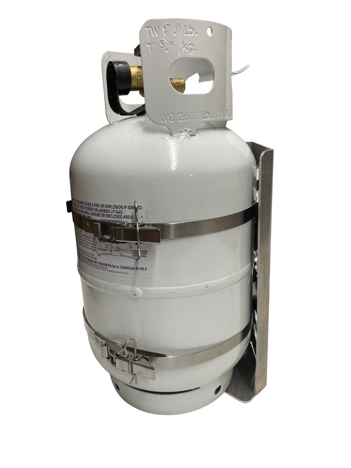 10 lb Propane Tank Mount Aluminum Bracket for Vehicles RV OffRoad and ...