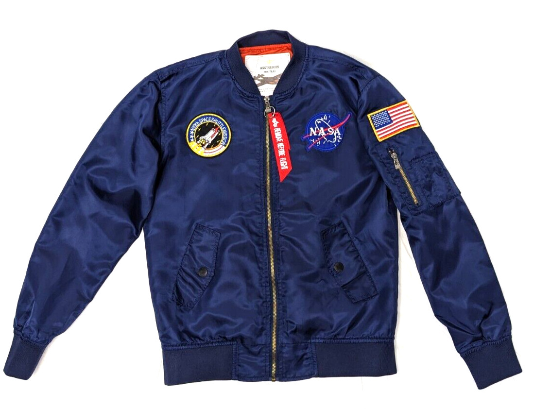 NASA Bomber Jacket Astronaut 100th Space Shuttle Miss… - Gem