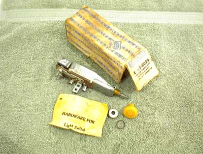 CHRYSLER HEADLAMP SWITCH HEADLIGHT 30 AMP 3-6029 NAPA BALKAMP 30`s 1940 ...