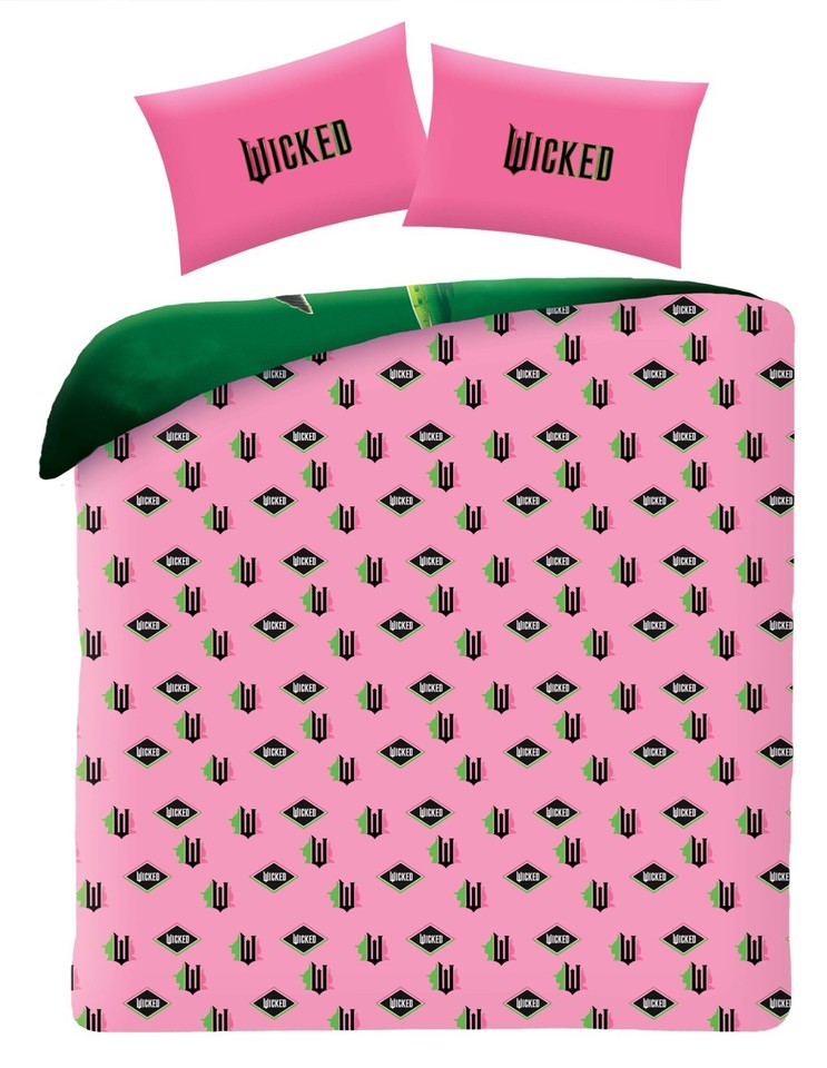Wicked Single Double Duvet Cover Reversible Bedding Set Glinda ...