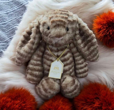 Genuine Jellycat Bashful Juniper Luxe Bunny - New With Tags & Tag ...