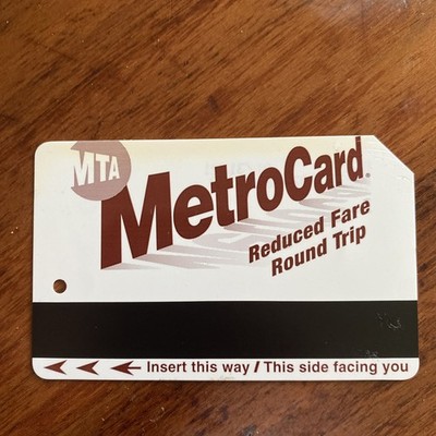 MTA Rare Reduced Fare Round Trip Ticket MetroCard - NYC Transit ...