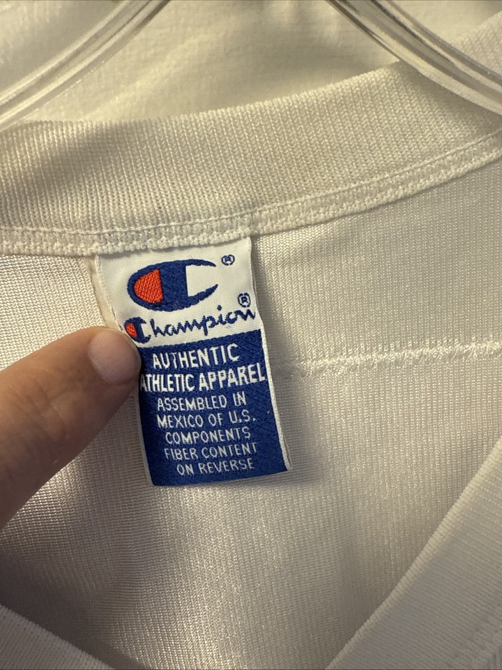 Vintage Champion New England Patriots Bledsoe White Jersey Mint ...