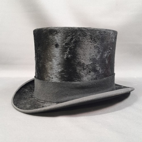 S-420. Black High Top Hat With Seal Fur. Barcelona, 1930 CA. | eBay