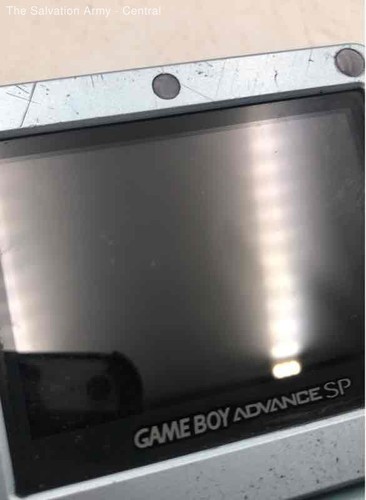 Nintendo Game Boy Advance SP Silver Flip Screen Gaming Handheld System ...