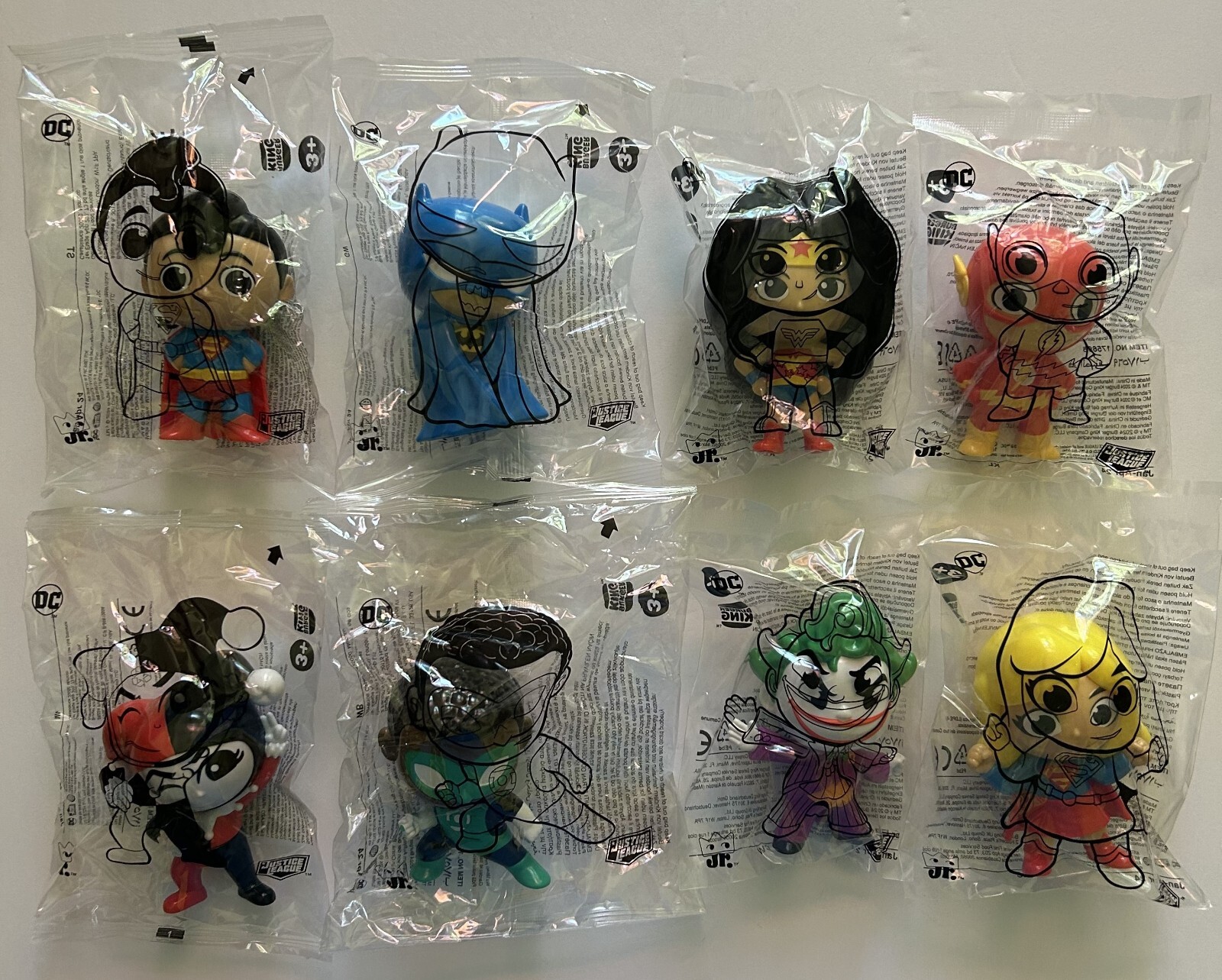 2024 Burger King DC Justice League Toys Complete Set Of 8 *Free Shipping*
