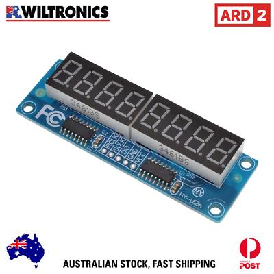 8 Digit * 7 Segment Display Module 74HC595 Driver - Arduino Compatible ...