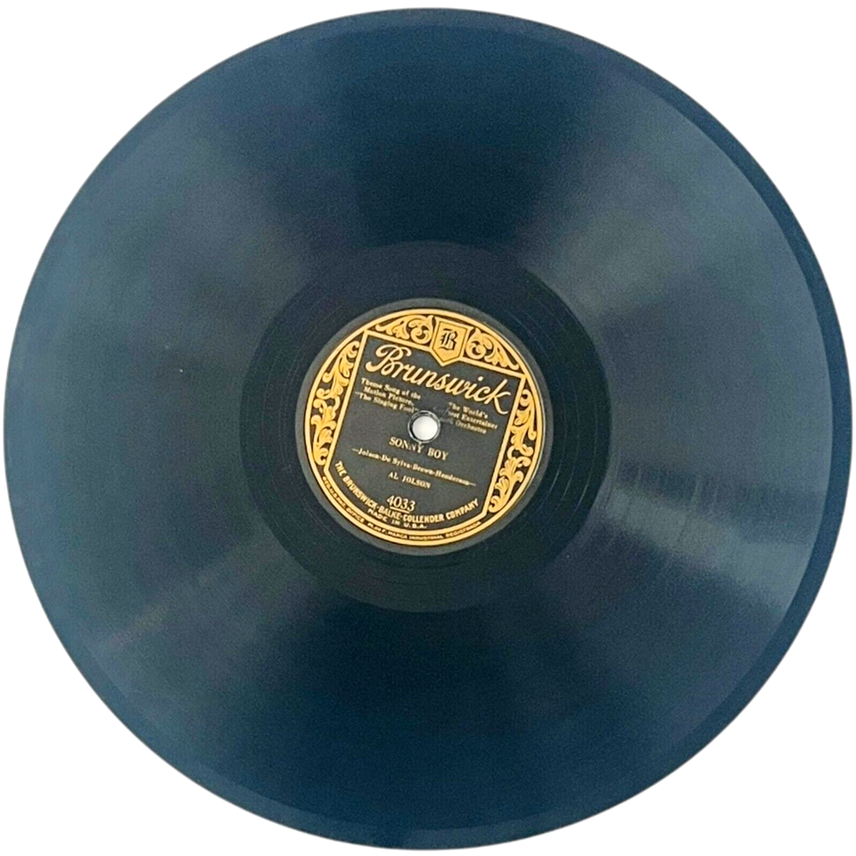 Al Jolson - Sonny Boy / There's A Rainbow Round My Shoulder - Brunswick ...
