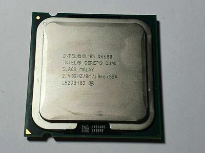 Intel Core 2 Quad Q6600 CPU Processor - 2.4/8M/1066/05A - SLACR Socket ...