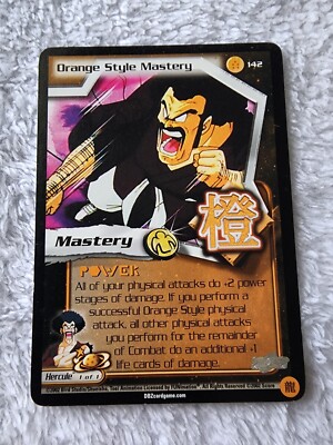DBZ Dragon Ball Z Orange Style Mastery 142 CCG Limited World Games Saga ...