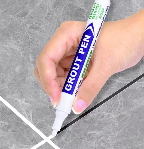 3x Tile Grout Whitening Pen Refresher White Paint Kitchen Shower ...