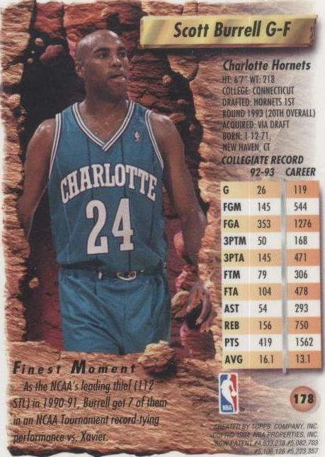 1993-94 Topps Finest - Scott Burrell #178 for sale | eBay