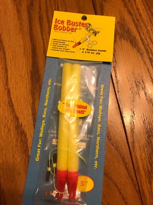ICE BUSTER BOBBER - THE ORIGINAL - 5” Bobber Holds A 1/4oz.jig Ships N ...