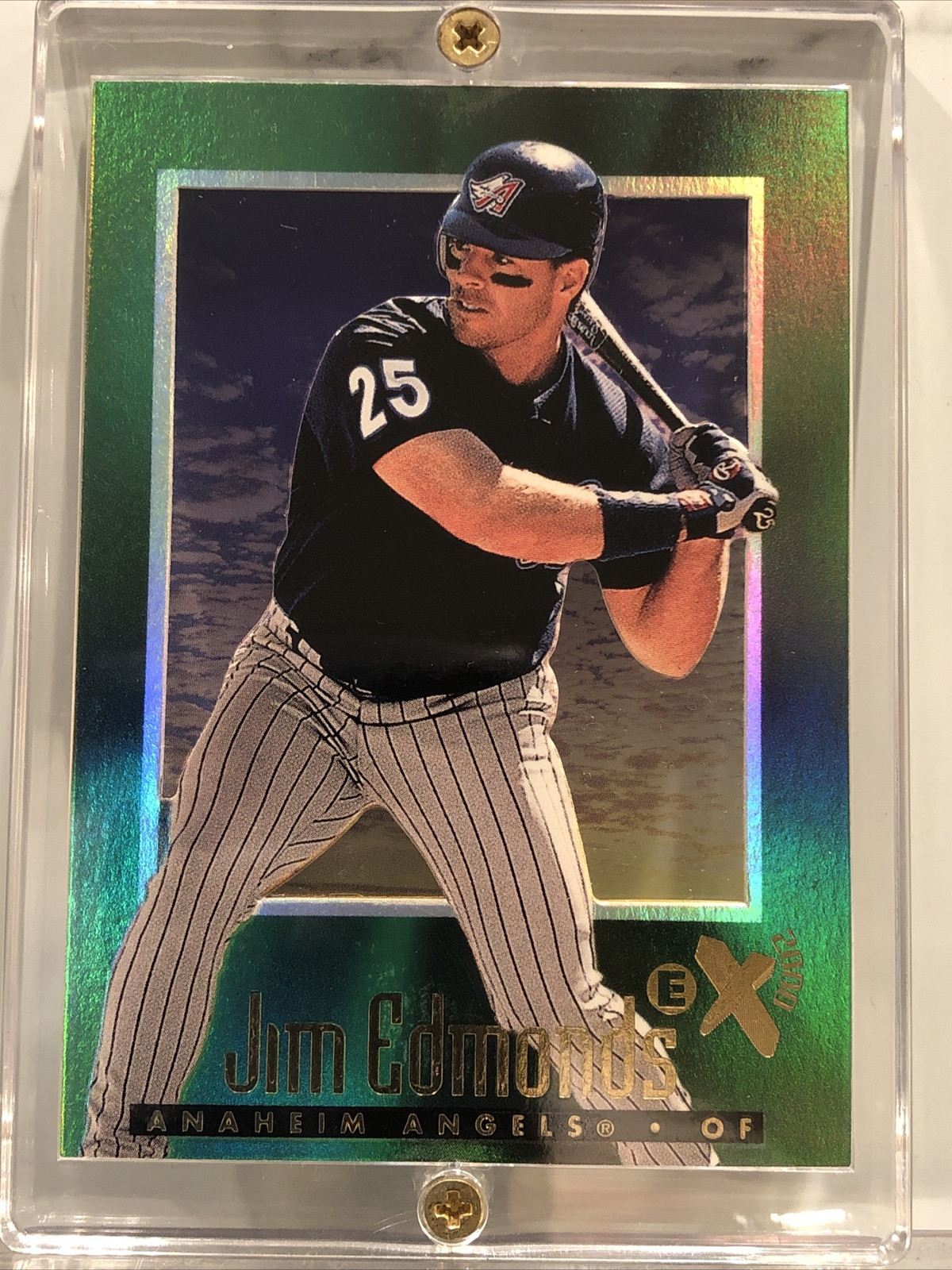 Jim Edmonds 1997 EX 2000 Card #1 MLB Anaheim Angels | eBay