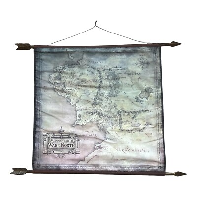 Map of Middle Earth Lord of the Rings The Hobbit Tapestry Wall Hanging ...