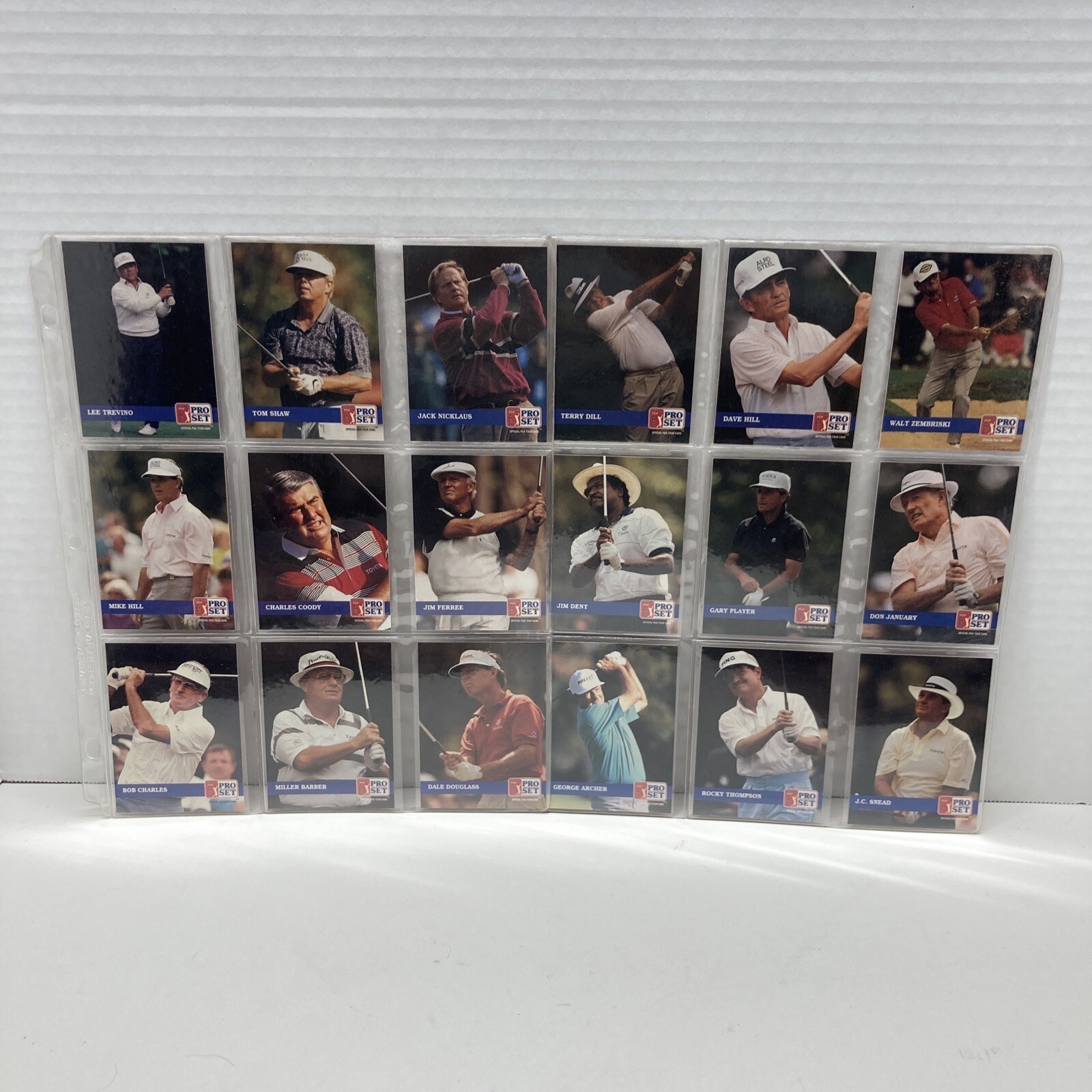 1991 PGA Tour Pro Set With Binder And 400 Golf Player Cards . Too Many ...