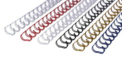 Ringbindung, Binderinge, Drahtbinderücken; 2:1, Metallringe; 22,2 mm ...