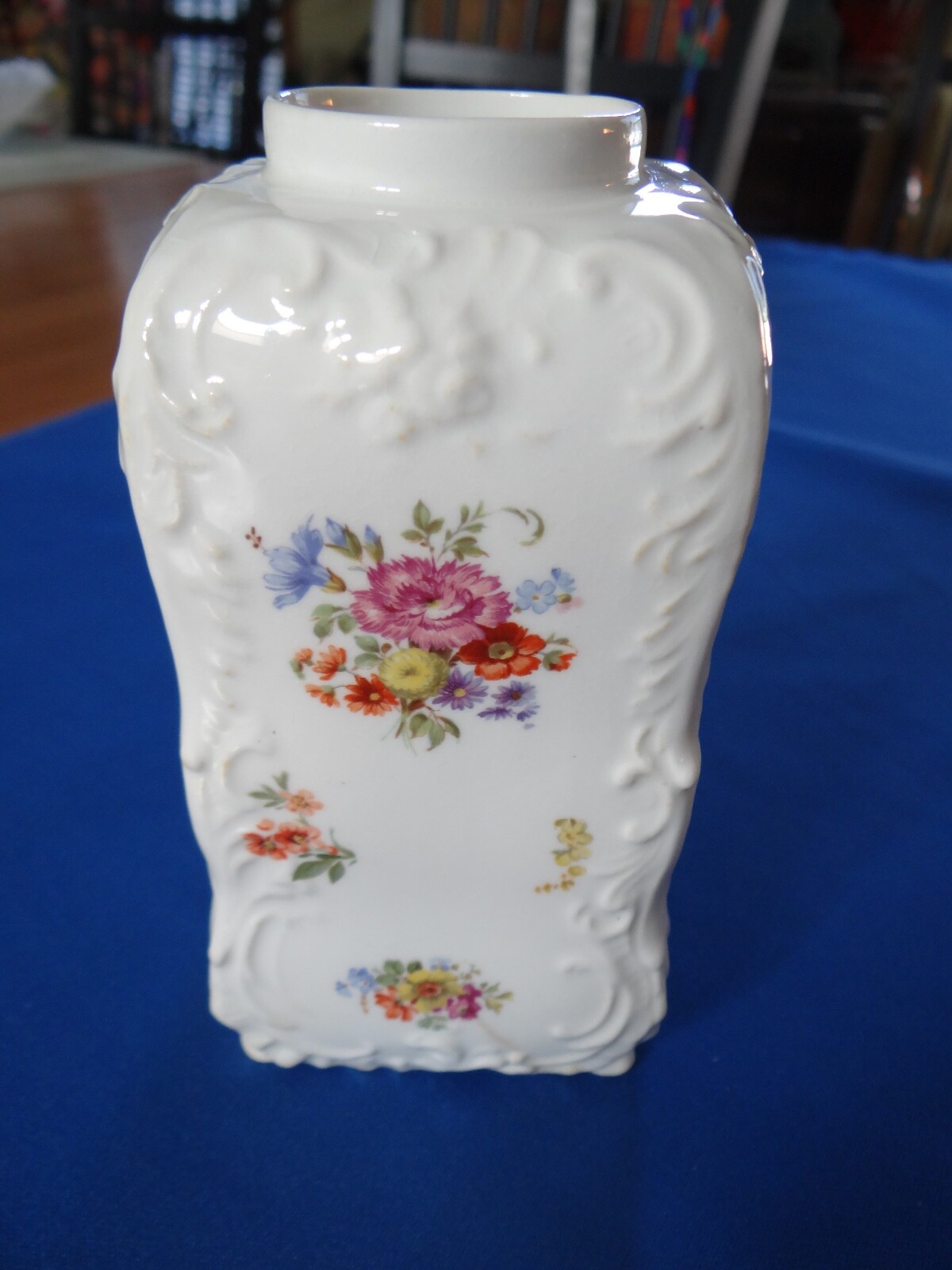 Antique Bishop & Stonier Porcelain Jar Vanity or Tea Canister England ...