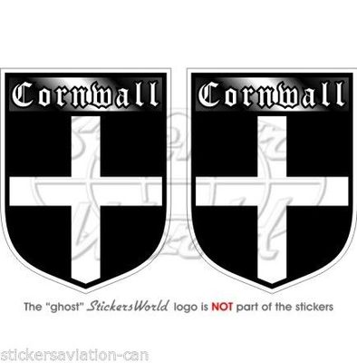 CORNWALL Cornish County Britain Shield Vinyl Bumper Decal-Sticker 3 ...
