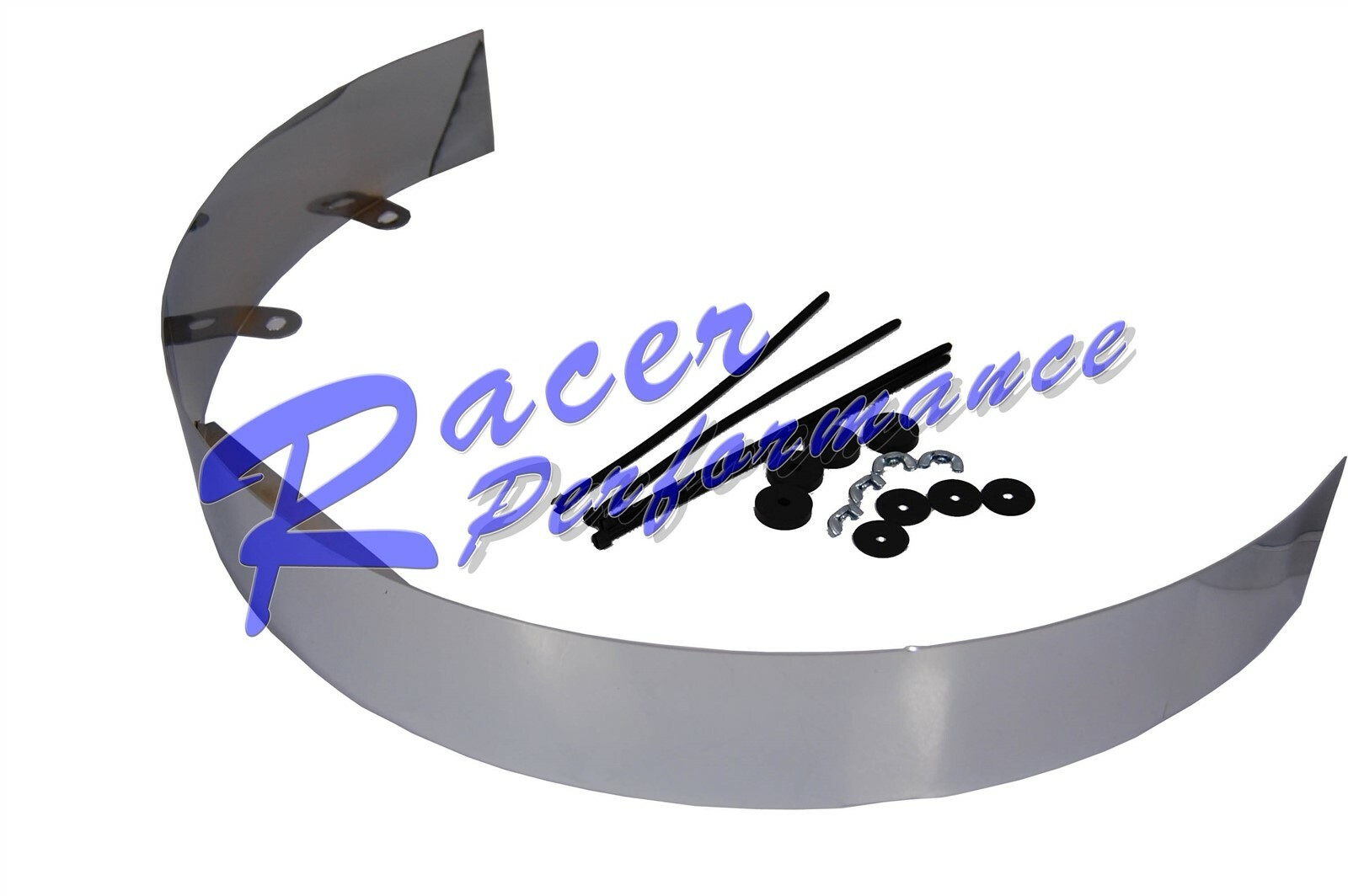 Chrome 3"Wide Universal Fan Shroud Chevy Ford Chrysler Street Hot ...