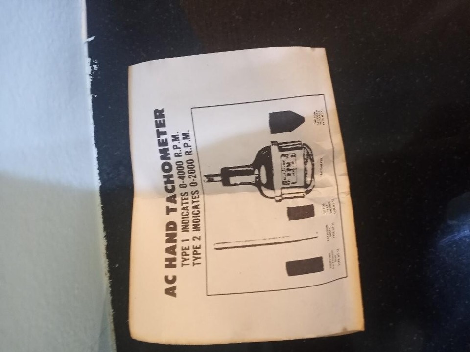 AC Delco Hand Tachometer one type HT 1 | 1536486 | Aftermarket | Silver ...