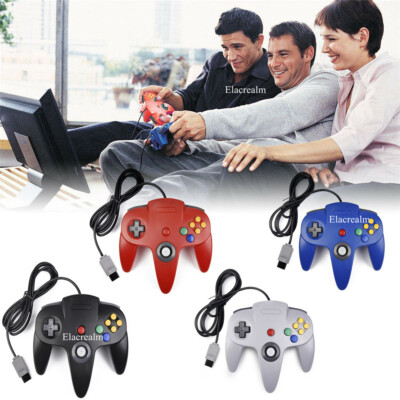 for Nintendo 64 N64 Console NEW Long Controller Gamepad Game System USA ...