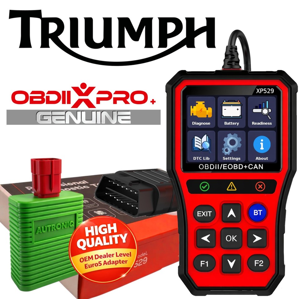 OBD2 Motorcycle Fault Code Scanner Diagnostic Tool for Triumph ...
