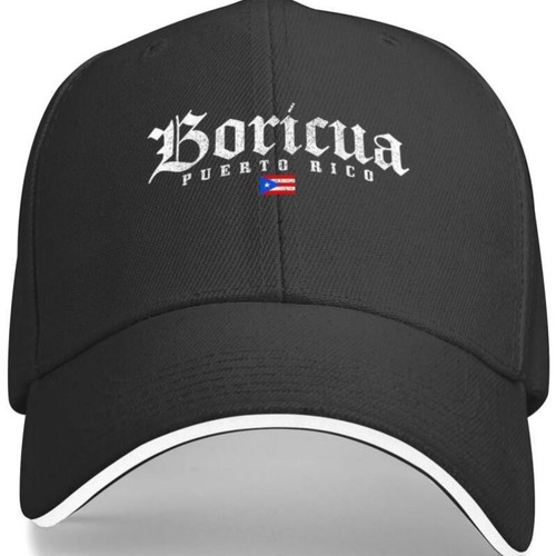 Boricua Pride Vintage Puerto Rican Flag Trucker Hat-Black Mesh Baseball ...