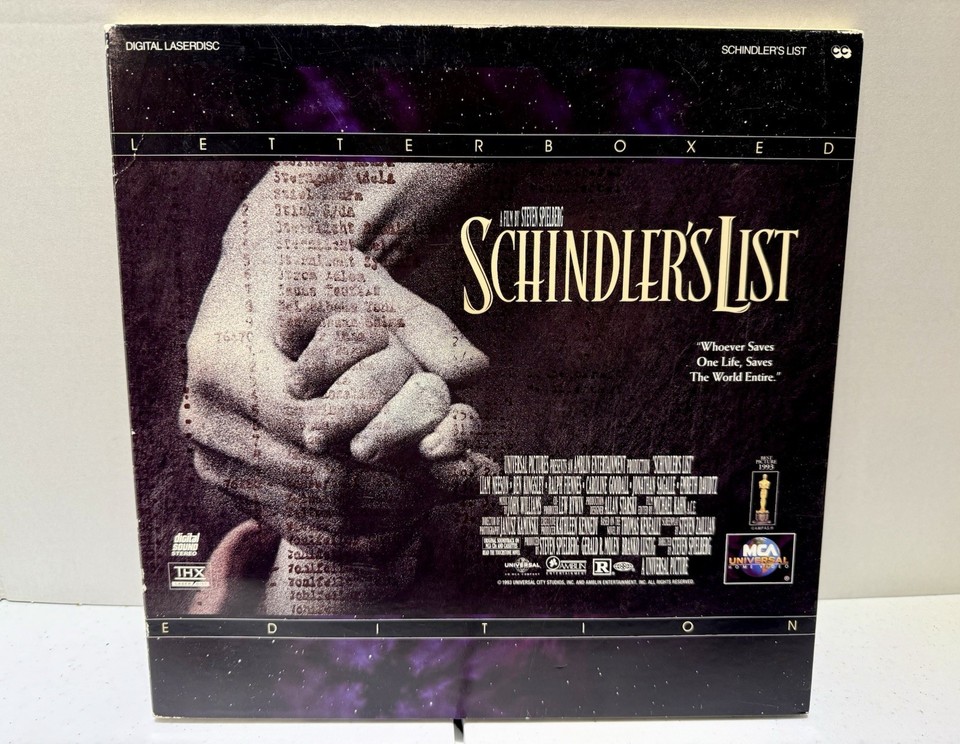 Schindler’s List LaserDisc Letterboxed 4-Disc CLV Box Set MCA Universal ...
