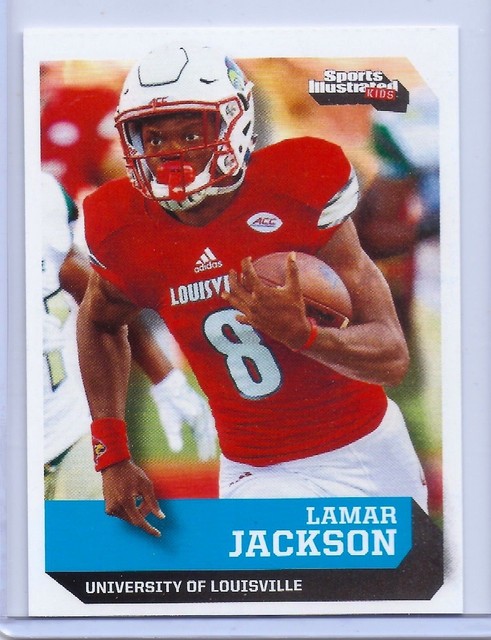 LAMAR JACKSON 2016 "1ST EVER PRINTED" COLLEGE ROOKIE CARD! RAVENS NFL ...