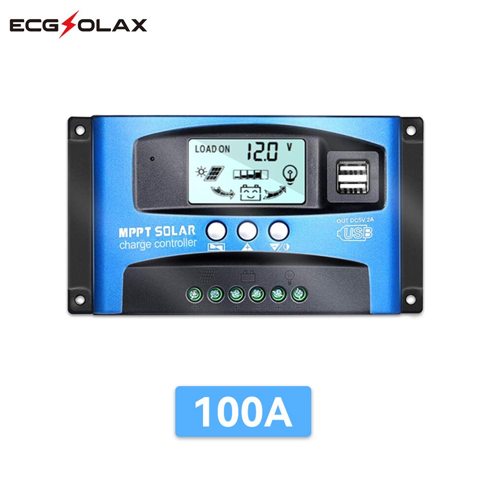 60Amp 12V/24V MPPT Solar Panel Regulator Charge Controller Auto Focus ...