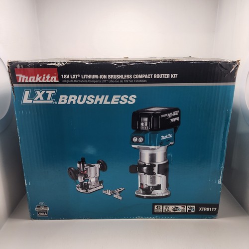 Makita XTR01T7 Compact Brushless Cordless Router Kit for sale online | eBay